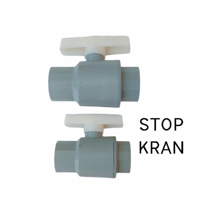 Jual Stopkran PVC/Ball Valve Plastik 1/2" 3/4" | Shopee Indonesia