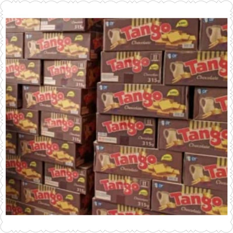 Jual Tango Wafer Kaleng 240gr 1 dus Cokelat Vanila | Shopee Indonesia