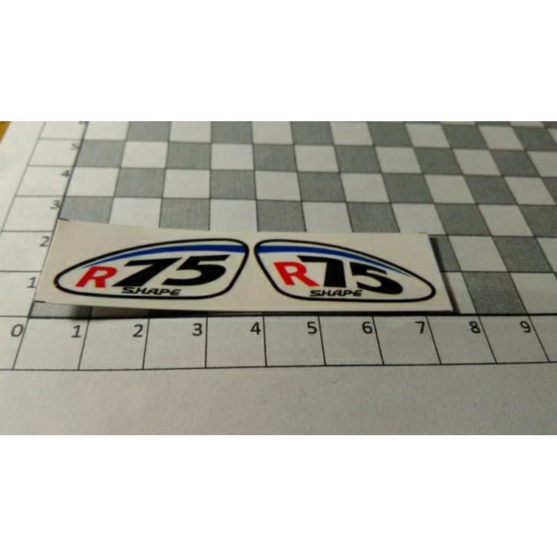 Jual stiker R75 shape visor Arai | Shopee Indonesia