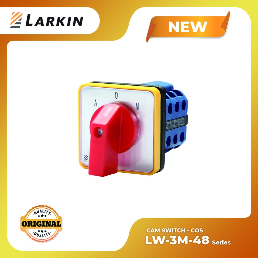 Jual Cam Switch Selector Rotary Changeover COS 3P AOM Larkin LW-3M-48 | Shopee Indonesia