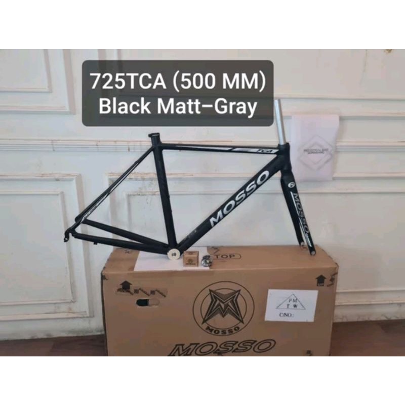 Jual Frame Roadbike Mosso 725TCA Size 500mm Warna Hitam Gray . Rangka ...