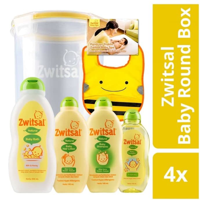 Jual paket Zwitsal Baby Spa Round Gift Pack Paket Kado Bayi 1 paket isi ...