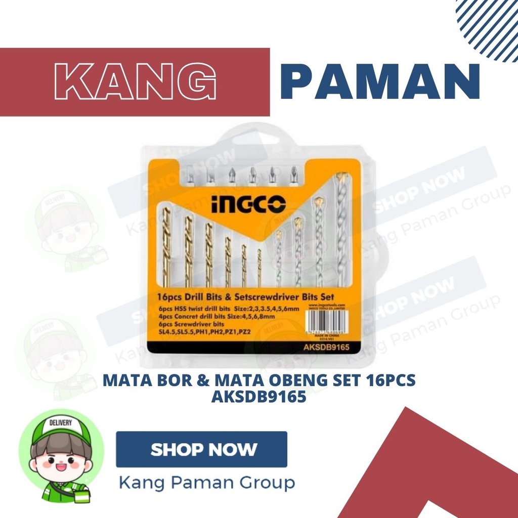 Jual 6pcs AKSDB9165 MATA BOR BESI METAL BETON OBENG SCREW SEKRUP SET ...