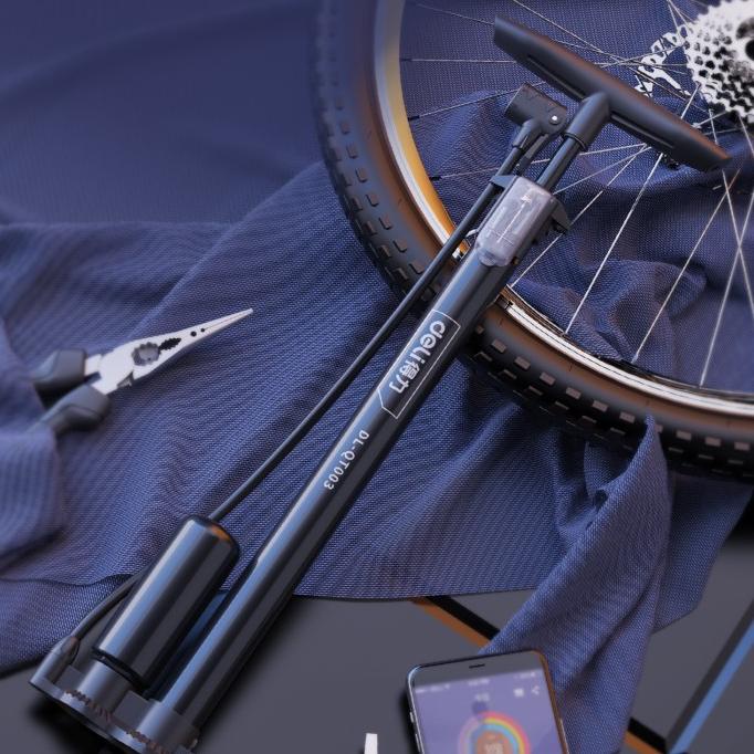 Jual Deli Air Pump/Pompa Angin Ban Sepeda Manual 38 X 500 Dl-Qt00X ...