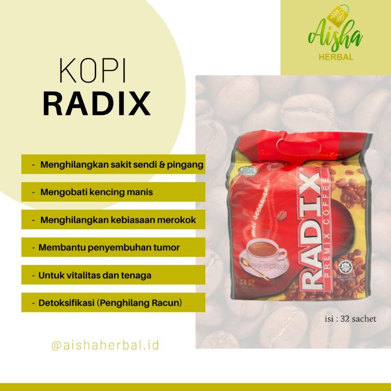 Jual Kopi Radix HPA isi 32 Sachet | Shopee Indonesia