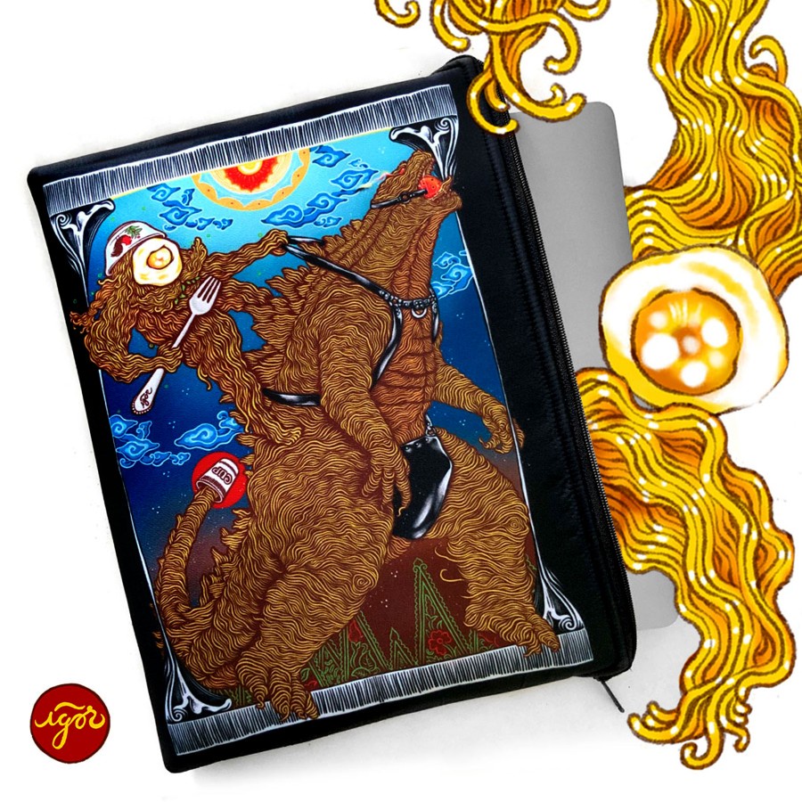 Jual Tablet Sleeve Pouch Notebook IGOR Igorjira Gojira Ilustrator ...