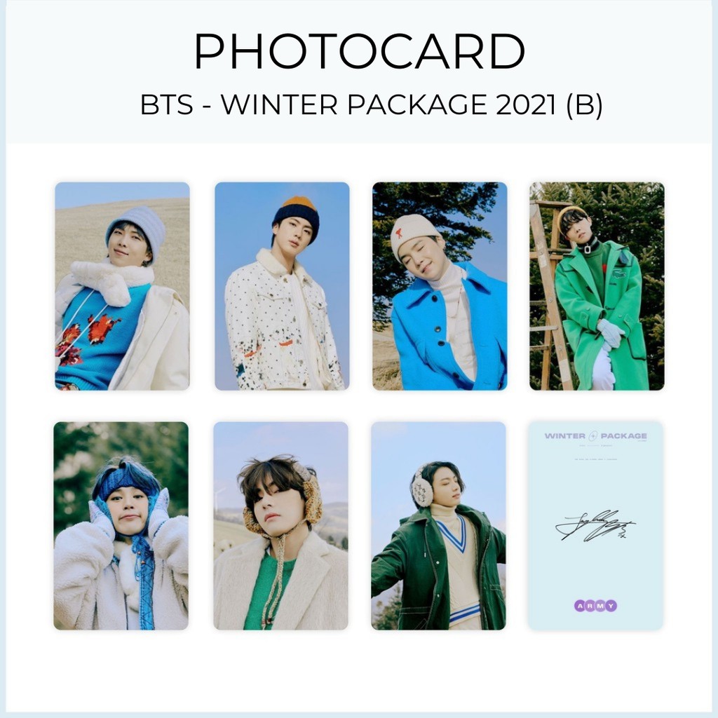 Jual BTS Photocard BTS - Winter Package 2021 (B) | Shopee Indonesia