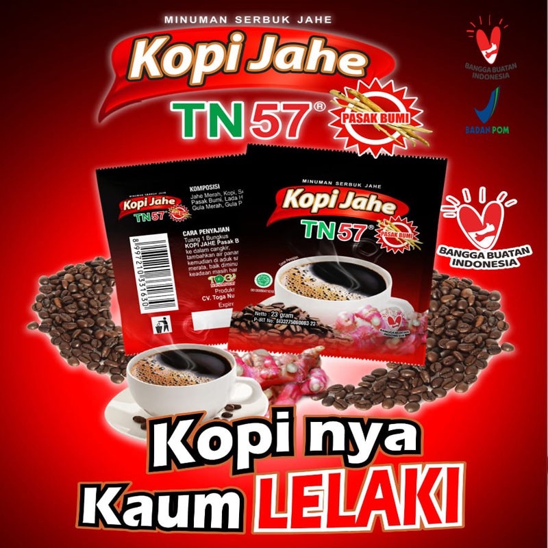 Jual KOPI JAHE MERAH instan Plus PASAK BUMI TN57 Renceng Isi 10 Sachet ... Jual KOPI JAHE MERAH instan Plus PASAK BUMI TN57 Renceng Isi 10 Sachet ...