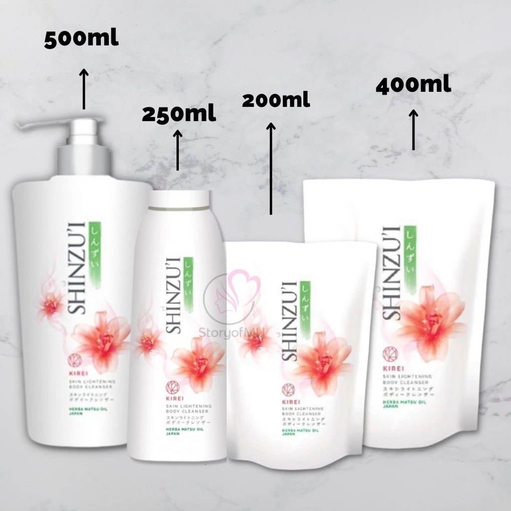 Jual SHINZUI Skin Lightening Body Cleanser 200ml | 250ml | 420ml Refill ...
