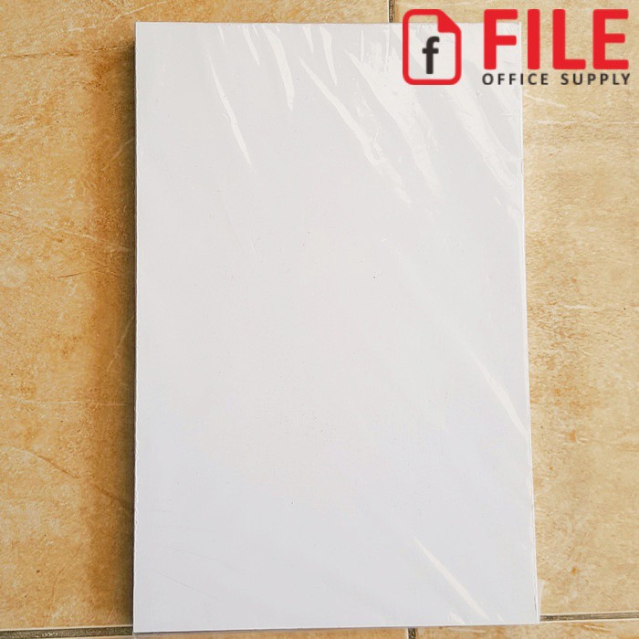 Jual Kertas Cover Jilid / Brief Card BC Folio F4 Warna Putih 160 gsm ...
