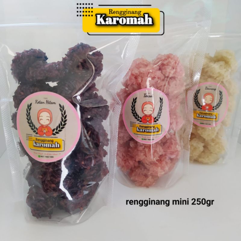 Jual Ranginang / rengginang mini / endul mentah 250gram karomah khas ...