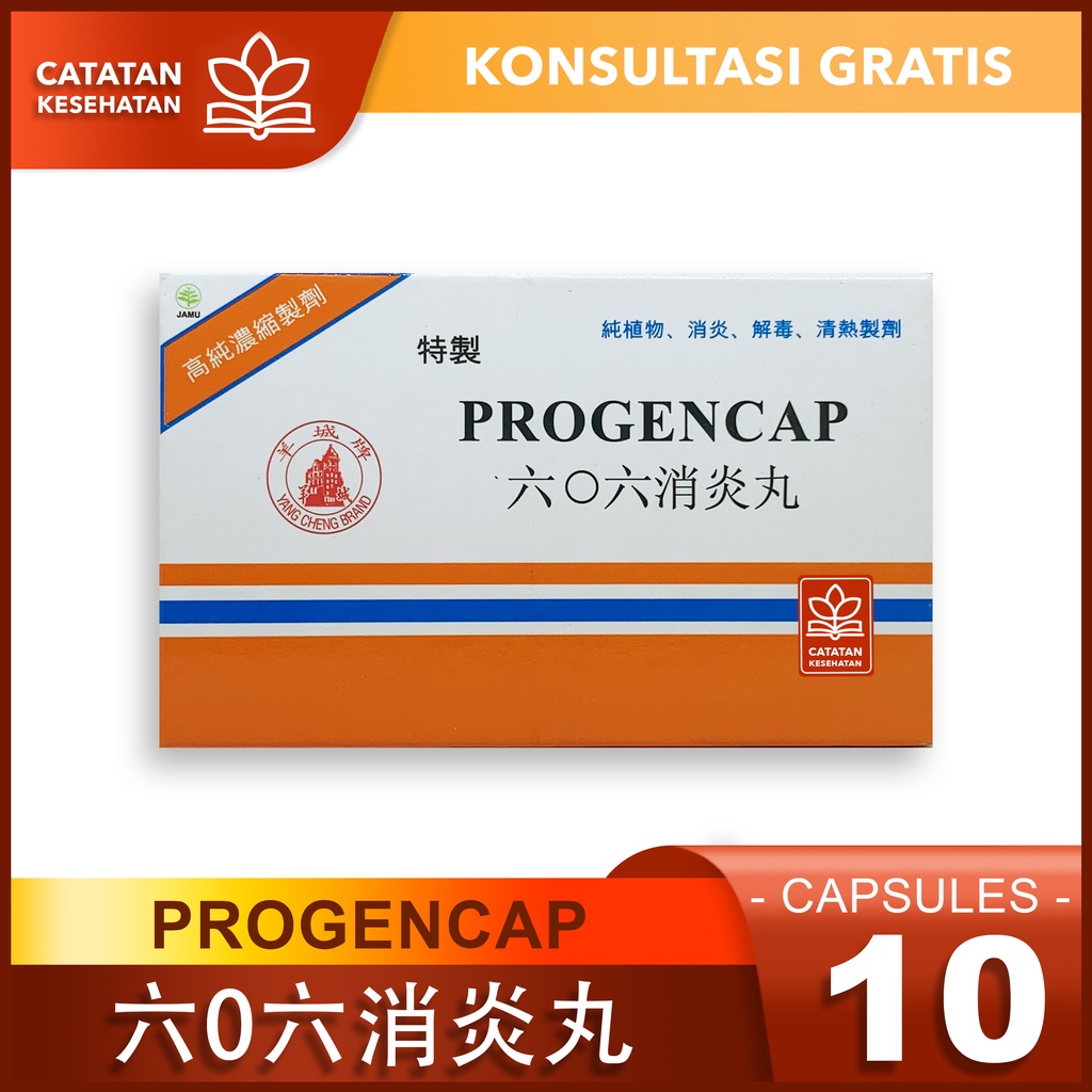 Jual Progencap / 六0六消炎丸 / Obat Anti-Radang | Shopee Indonesia