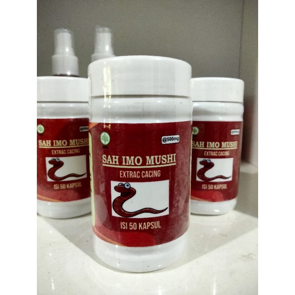 Jual Kapsul Cacing Sah Imo Mushi 50 Kapsul | Kapsul Ekstrak Cacing Obat ...