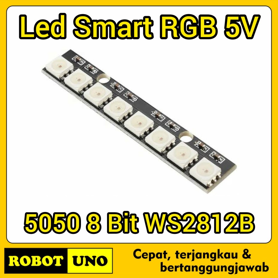 Jual 8 BIT WS2812B 5050 RGB LED Driver Board Full Color 5V Arduino ...