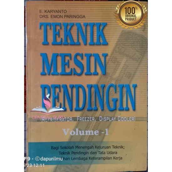 Jual Buku Teknik Mesin Pendingin Refrigerator Freezer Display Cooler ...