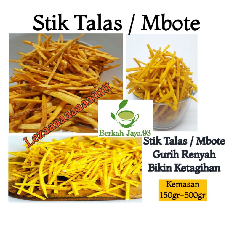 Jual Stik Talas Mbote Snack Kekinian Super Kriuk 500gr | Shopee Indonesia