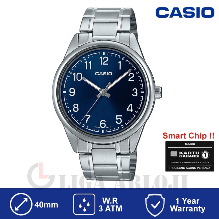 Jual CASIO MTP-V005D-2B4UDF - Jam Tangan Pria - MTP-V005D-7B5 - Biru ...
