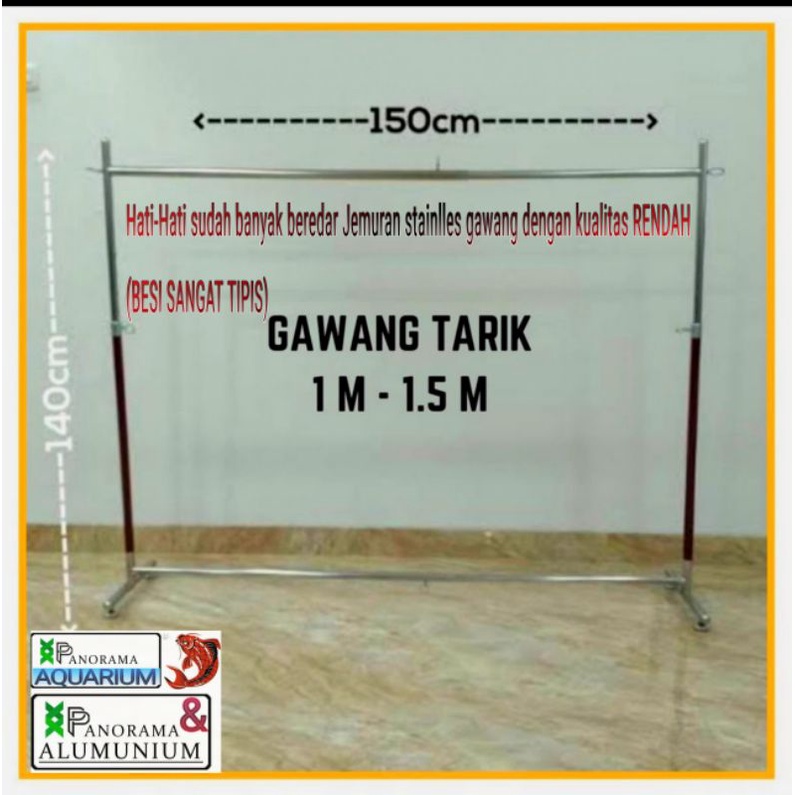 Jual Jemuran Gawang stainlees capstok gawang besi Jemuran gawang tarik ...