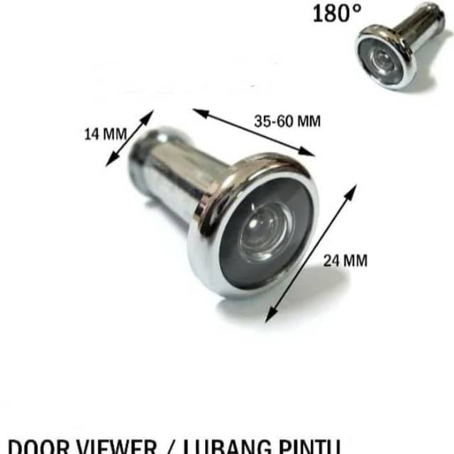 Jual DOOR VIEWER /LUBANG INTIP PINTU (KEKERAN PINTU) | Shopee Indonesia