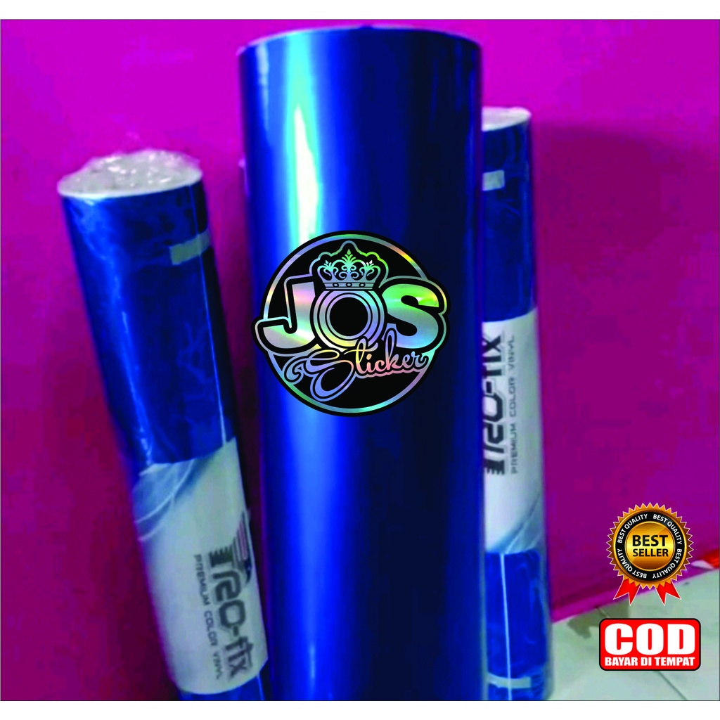 Jual Sticker Skotlet BIRU METALIK GLOSY buat body MOTOR/MOBIL | Shopee ...