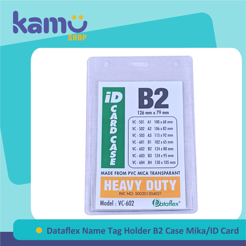Jual Dataflex Id Card B2 / Card Holder / Name Tag Holder Case Plastik ...