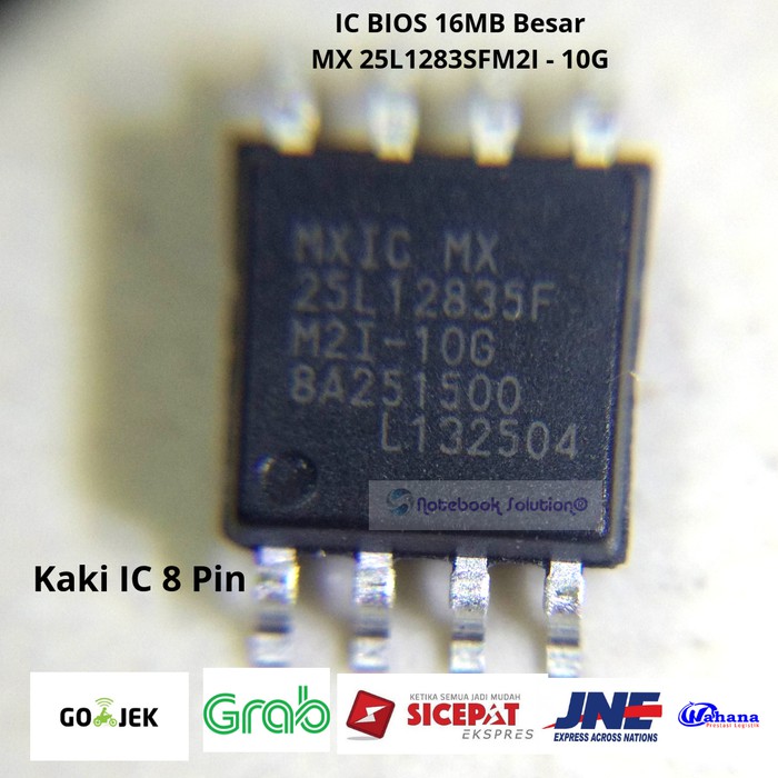 Jual IC BIOS 16MB MX 25L1283SFM2I-10G Kaki 8 Pin Untuk Labtop Mesin TV ...
