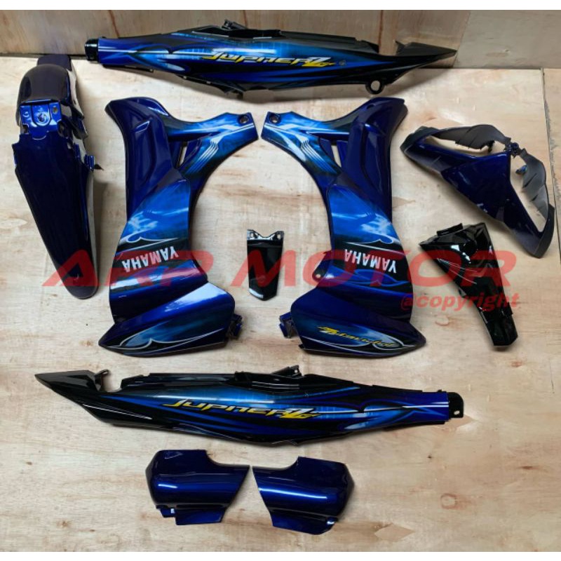 Jual Cover Body Bodi Yamaha Jupiter Z New Biru Hitam Full Set Halus ...