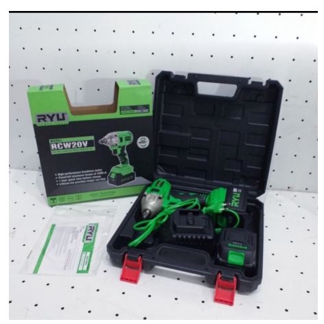 Jual ORIGINAL RYU BOR BATRE BUKA BAUT MESIN IMPACK WERENCH 20V Mesin ...