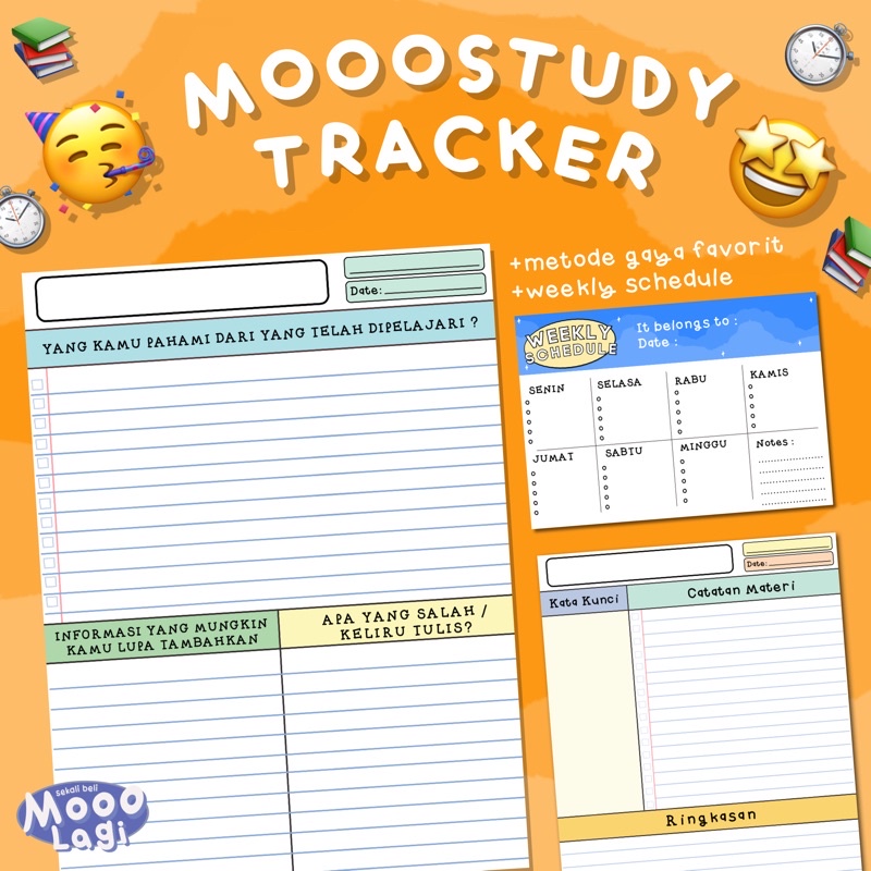 Jual Student Study Tracker [Printable PDF] for tablet / ipad | Shopee ...