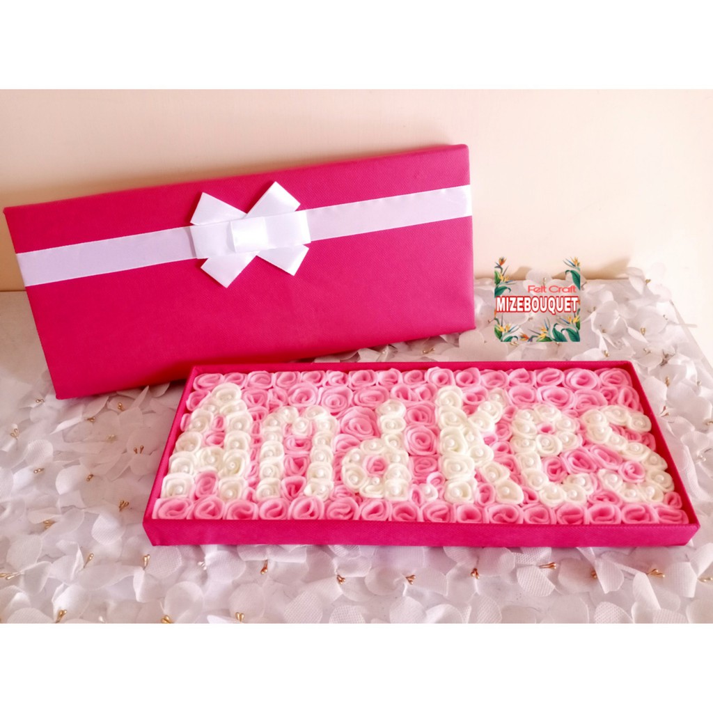 Jual Bunga box flanel bunga wisuda hadiah ulang tahun - ukuran M2 ...