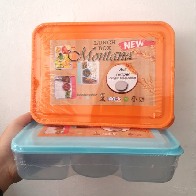 Jual Lunch Box Montana Tempat Makan plastik tepak bekal | Shopee Indonesia