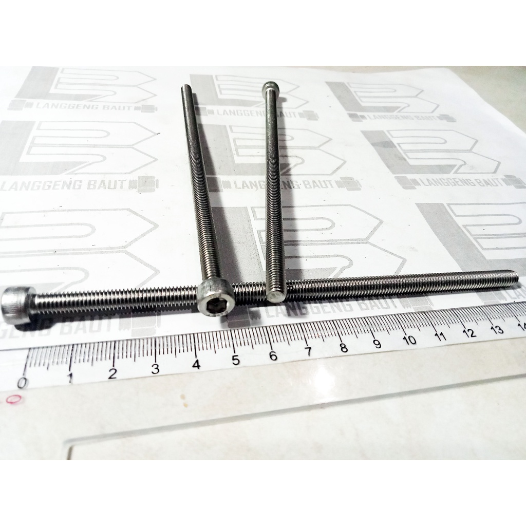 Jual Baut L Stainless M6 X 150 (15cm) Kunci L 5mm THE A2-70 M6x150 ...