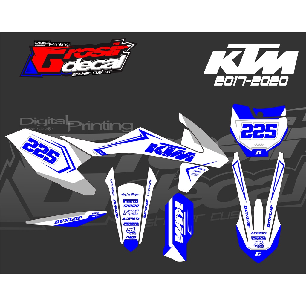 Jual Sticker fullbody KTM 250 2017 - 2022 Decal KTM 250 | Shopee Indonesia