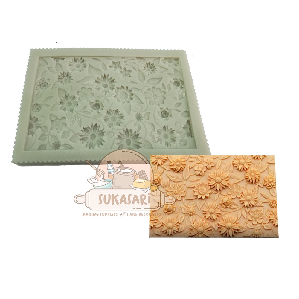 Jual Silicone mould lace chrysant flower (17) (cetakan bunga krisan ...