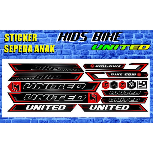 Jual STIKER STRIPING UNITED BIKE KID STIKER STRIPING SEPEDA ANAK ...