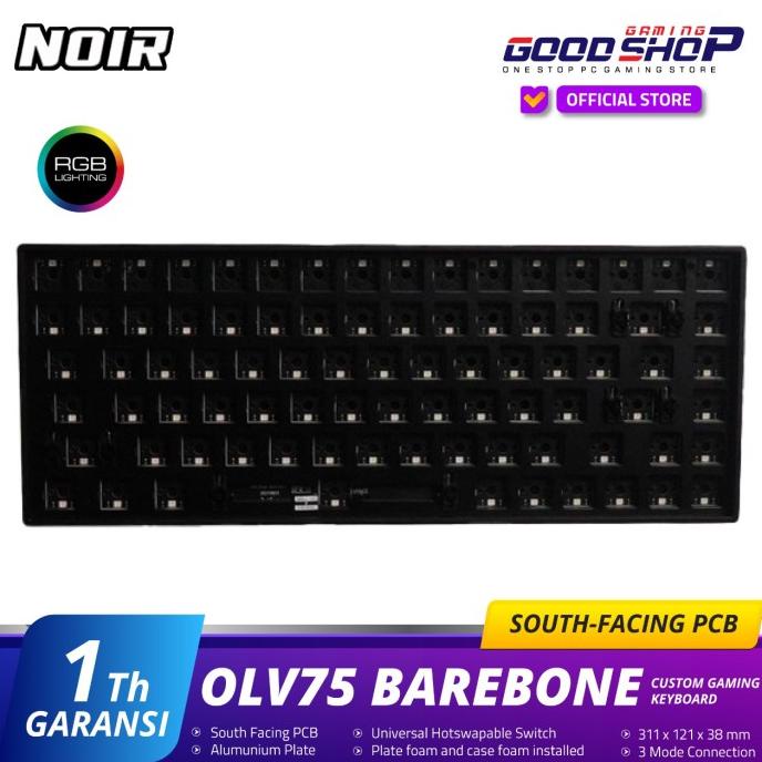 Jual Noir OLV75 Barebone - 75% Wireless Barebone Keyboard | Shopee ...