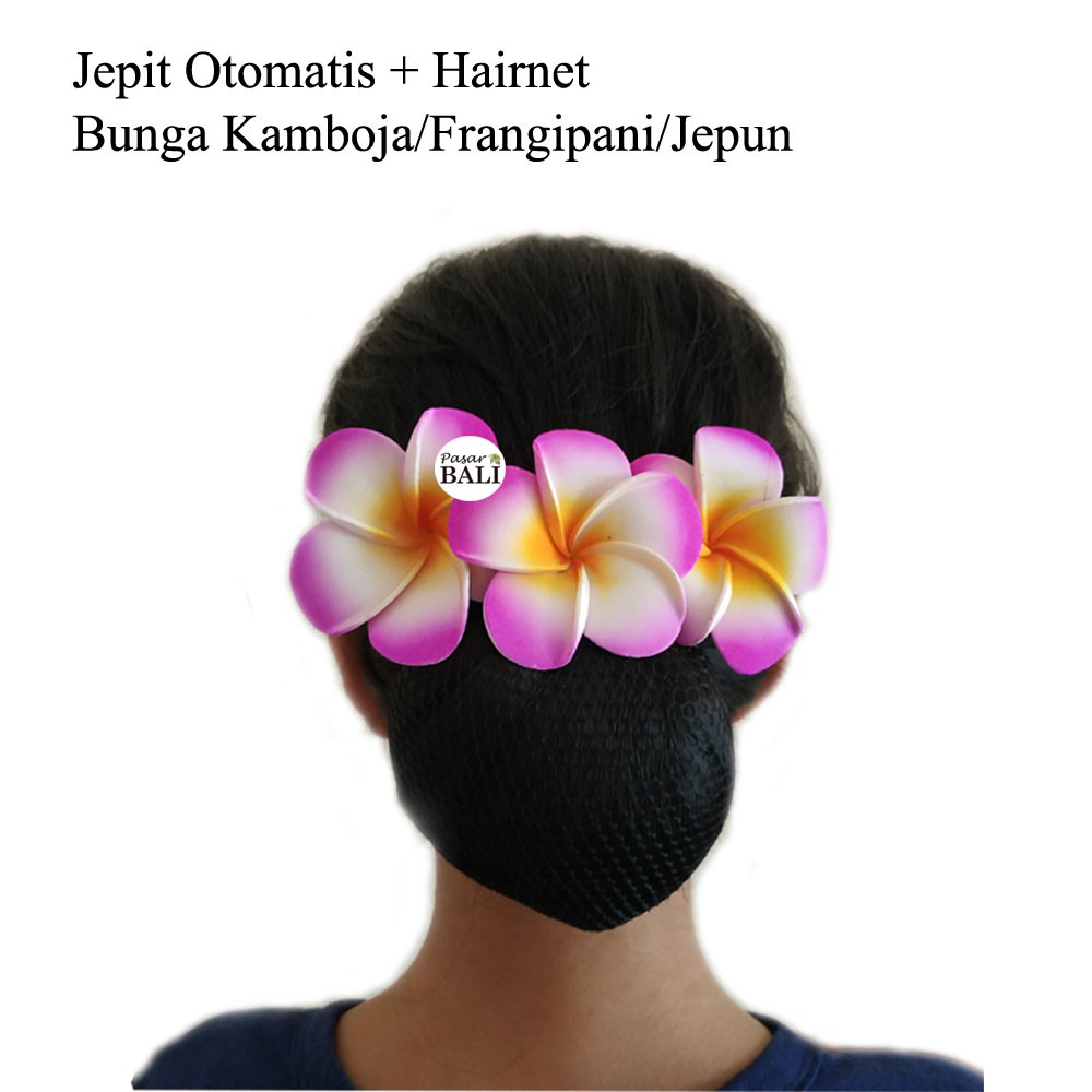 Jual Jepit Rambut Otm Hairnet Bunga Kamboja | Aksesoris Rambut Khas ...