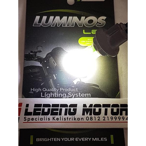Jual Lampu LED T10 1 Titik KERAMIK Merk Luminos / 9Nine LEDENG MOTOR ...