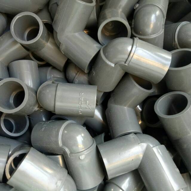 Jual Knie L 1/2" Inch SOCKET Knie Knee Fitting Pvc Sambungan Pipa Pvc Paralon Air Ledeng ...