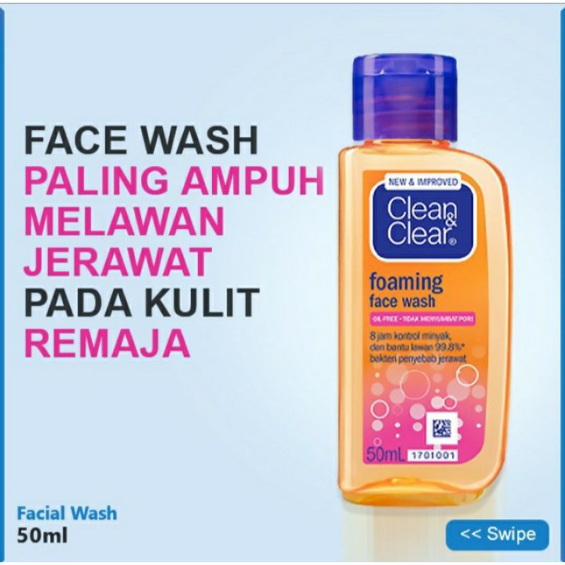 Jual Clean N Clear Foaming Face Wash - Clean N Clear Sabun Cuci Muka ...