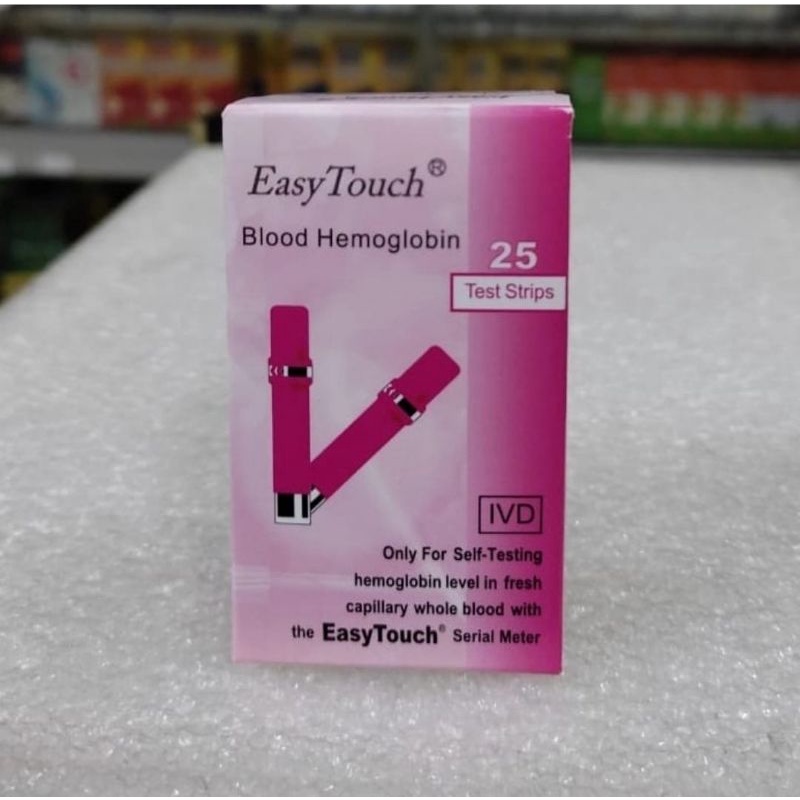 Jual Easy Touch Hemoglobin 25 strip easytouch hemoglobin easy touch Hb ...