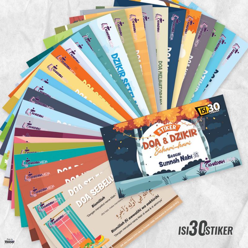 Jual STIKER DOA & DZIKIR SEHARI-HARI (ISI 30 STIKER) - UKURAN LEBIH ...