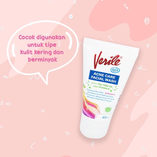 Jual VERILE ACNE CARE FACIAL WASH 40ML | Shopee Indonesia