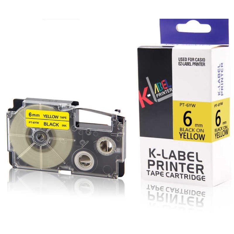 Jual Refill K-Label Printer EZ Label 6MM Compatible Casio Tape ...