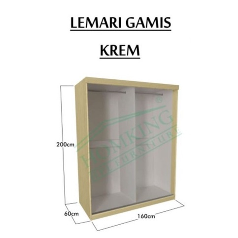 Jual Lemari pakain HPL Sliding Transparan gamis / longdress walk in ...