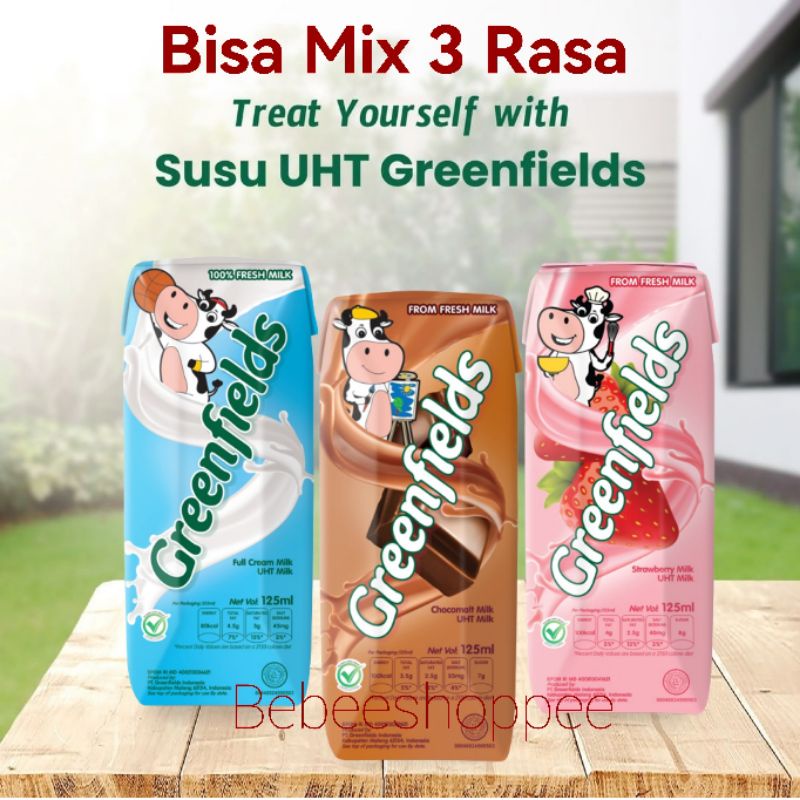 Jual Susu Greenfields UHT 105 ml x 40 pcs | Full Cream Coklat Strawberry | Harga Grosir Kartonan ...