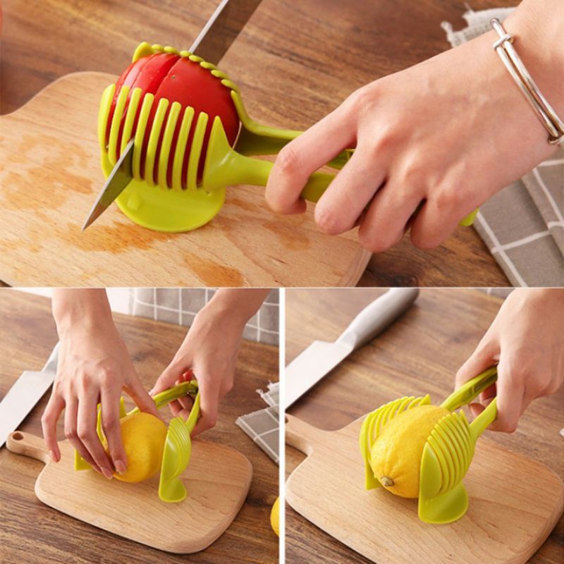 Jual Alat Bantu Potong Slicer Buah Lemon Tomat Jeruk Apel | Shopee ...