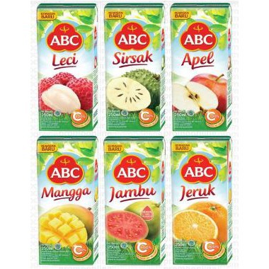 Jual ABC juice jeruk / leci / mangga / jambu / apel 250 ml | Shopee ...