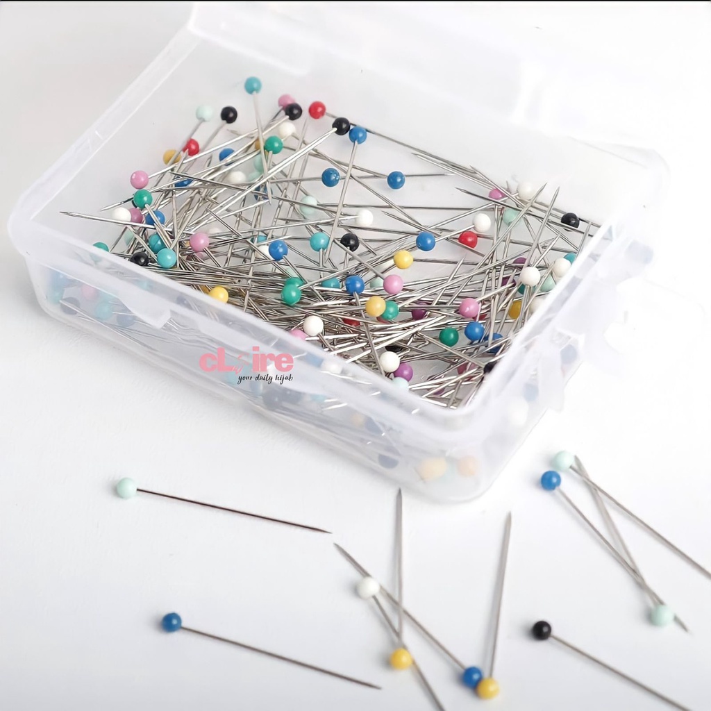 Jual JARUM PENTUL mini/imut stainless / jarum pentul hijab / jarum mini ...