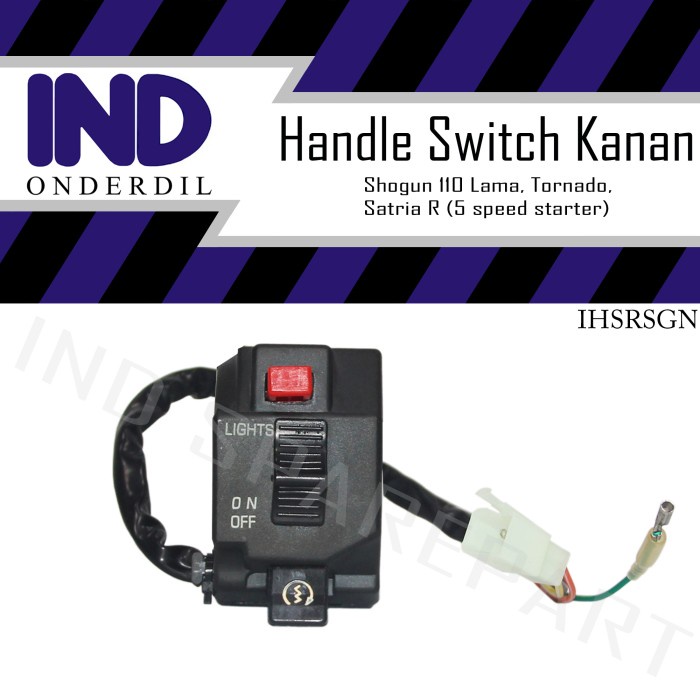 Jual IND Onderdil Handle-Handel-Holder Switch-Saklar Kanan Satria 2 Tak ...